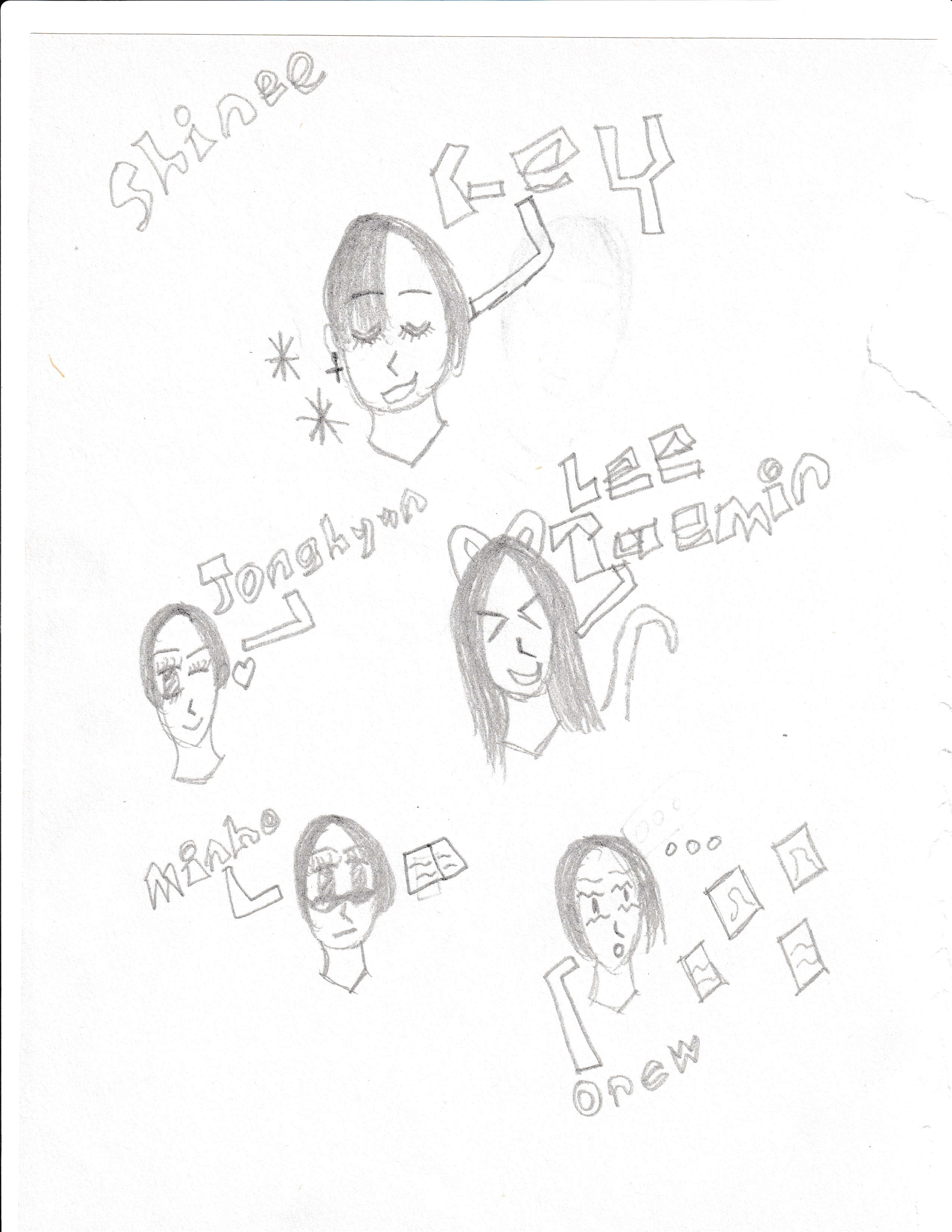 Shinee Fan Drawing by AngexAmour on DeviantArt