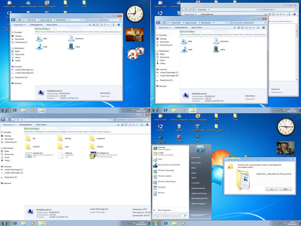Win7 basic for BorderSkin0.2.9 by PeterRollar on DeviantArt