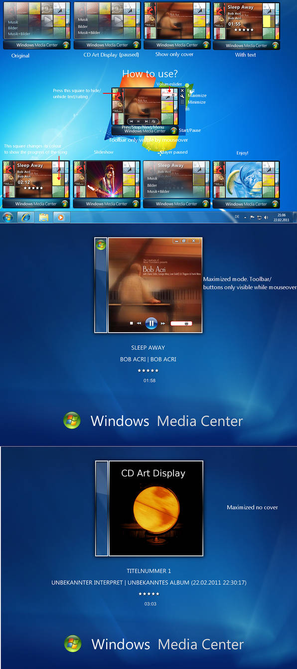 Win7 Mediacentergadget for CAD by PeterRollar on DeviantArt