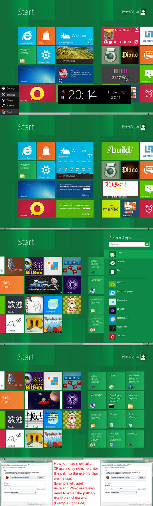 Another Windows8 startscreen by PeterRollar on DeviantArt