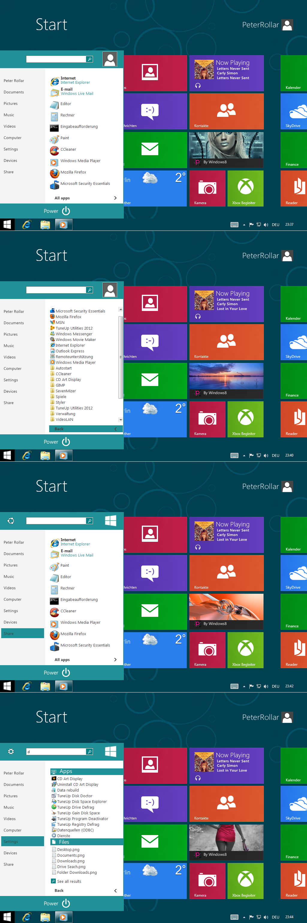 Windows8 startmenu new V2 by PeterRollar on DeviantArt
