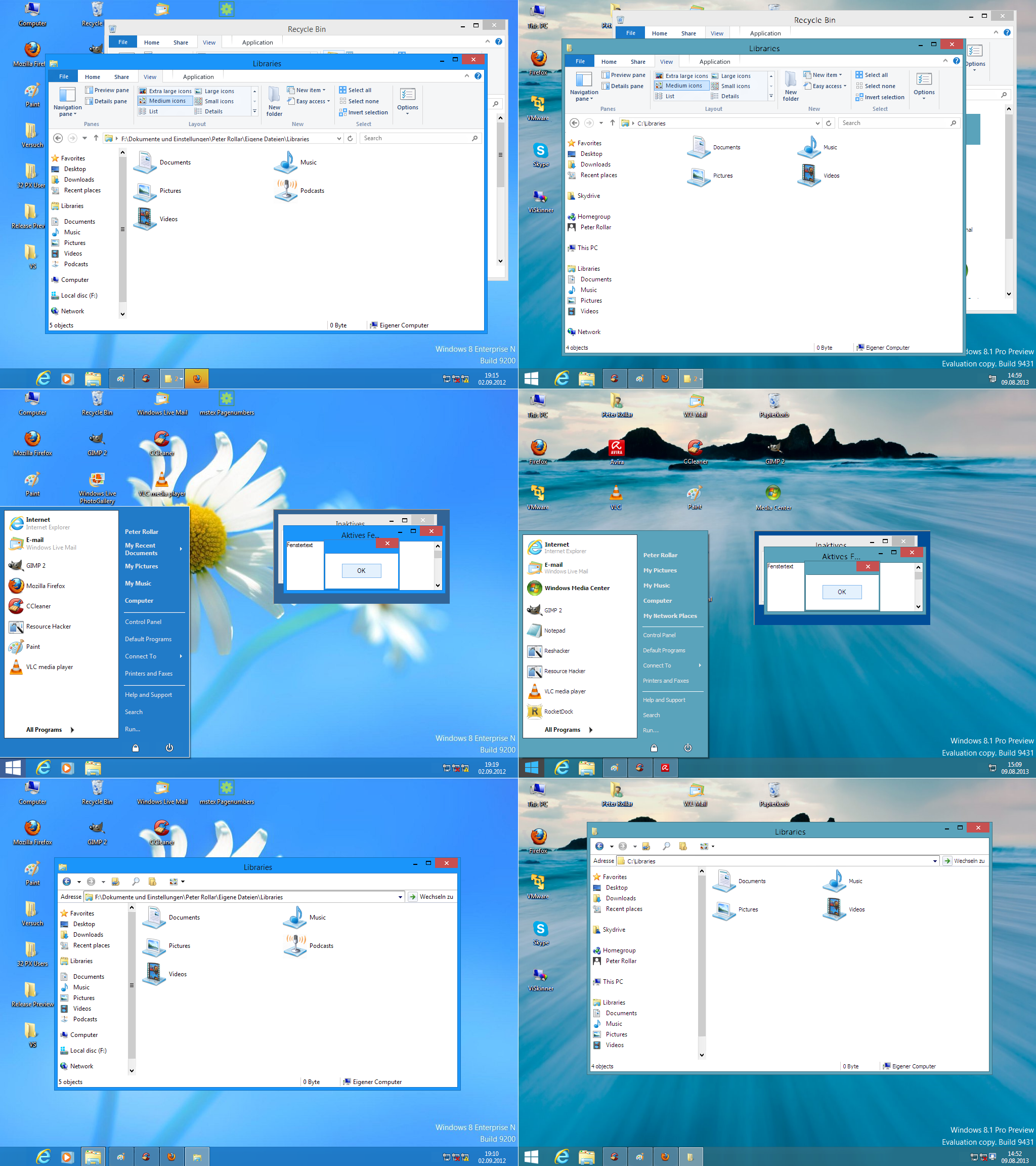 Windows8 RTM and 8.1 Visual Style by PeterRollar on DeviantArt