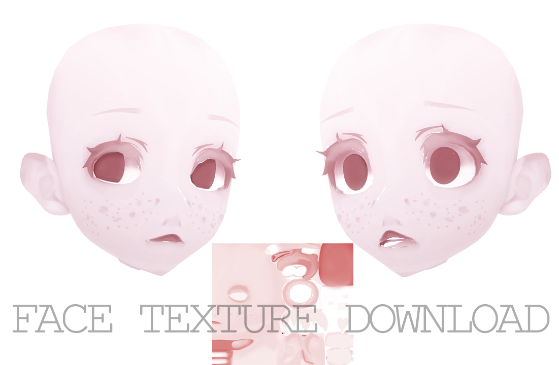 Face Texture :mmd+DL: by shhxnv on DeviantArt
