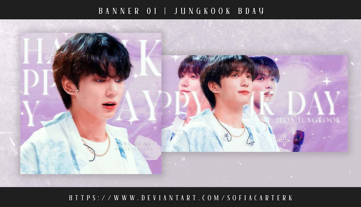 BANNER 01 | Jungkook Bday by SofiaCarterK on DeviantArt
