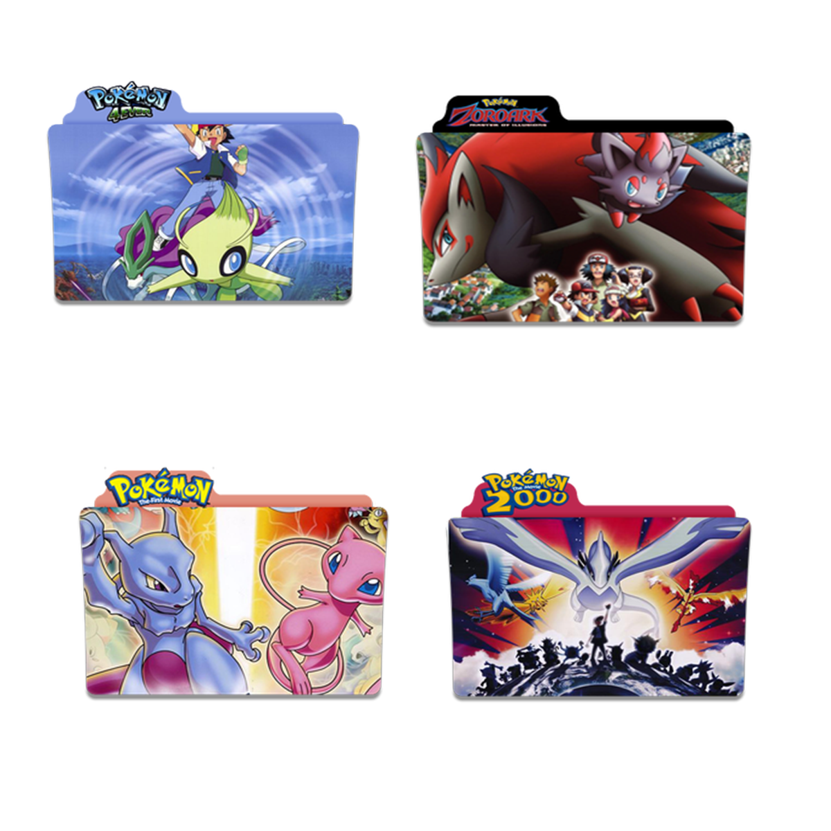 Pokemon Movies Folder Icons by greghagy on DeviantArt
