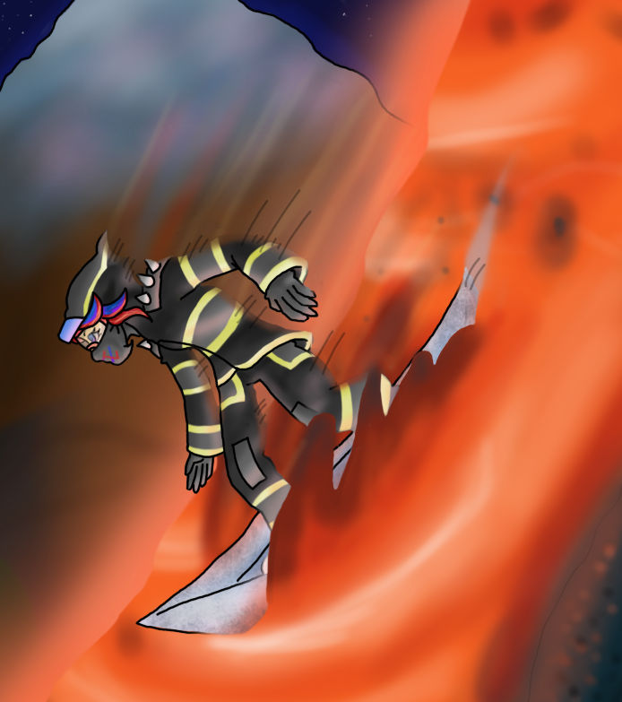 Surfing the Lava by TheGaladryRegion on DeviantArt