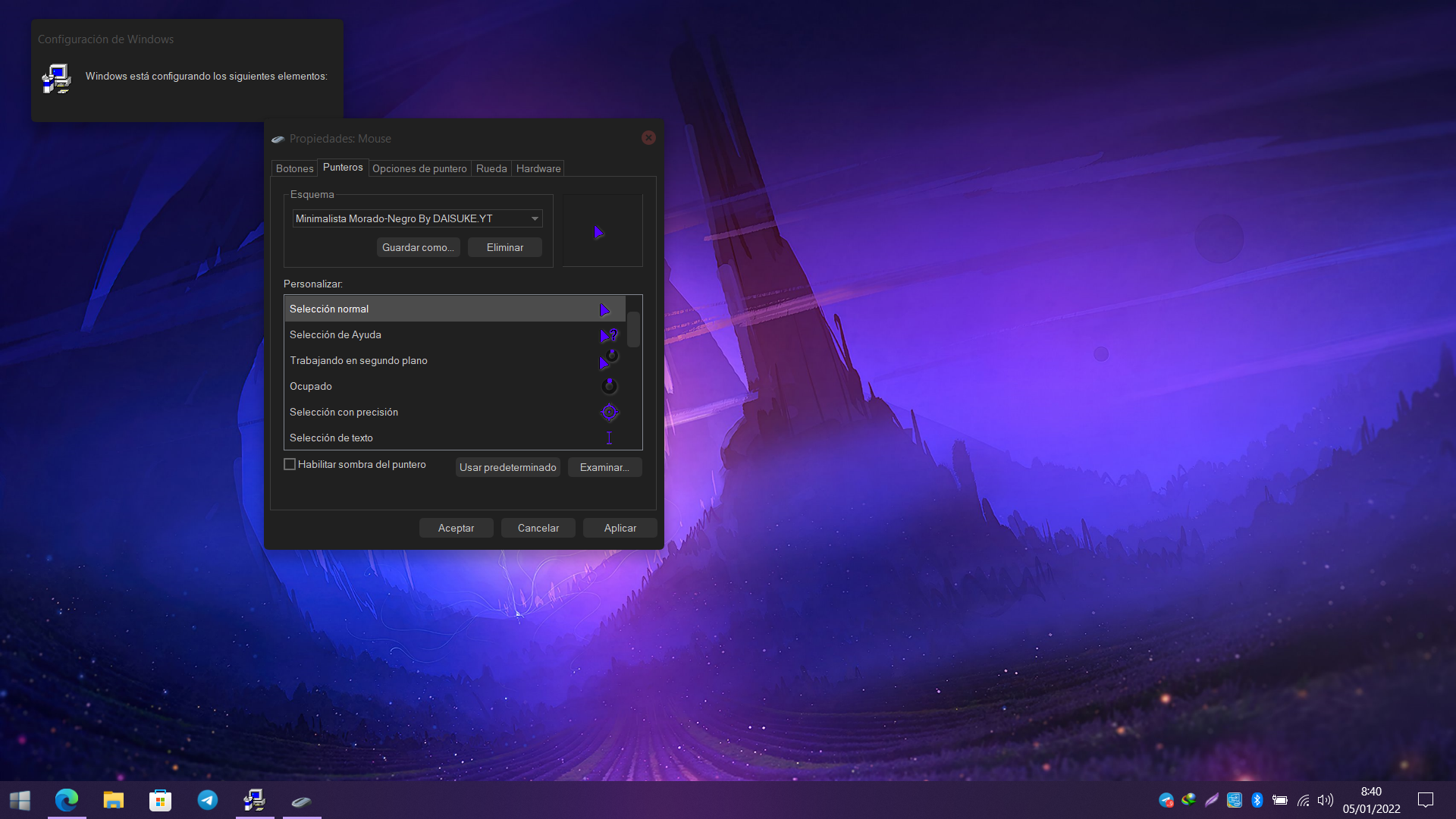 Cursor Minimalista Morado-Negro By DAISUKE.YT by xxDAISUKExxYT on ...