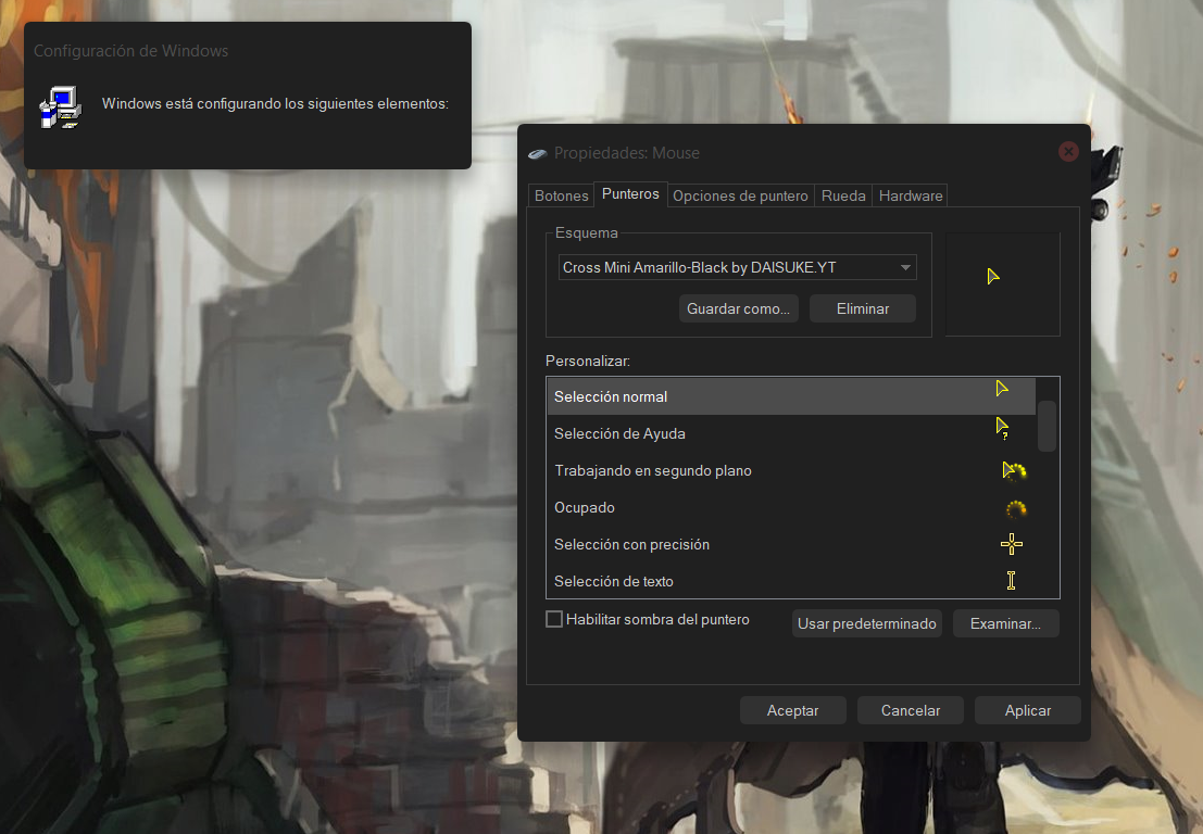 Cursor Cross Mini Amarillo-Black EliteOS by xxDAISUKExxYT on DeviantArt