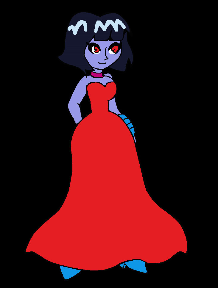 Demon Queenie, Red Dress by AdamFrankenstein on DeviantArt