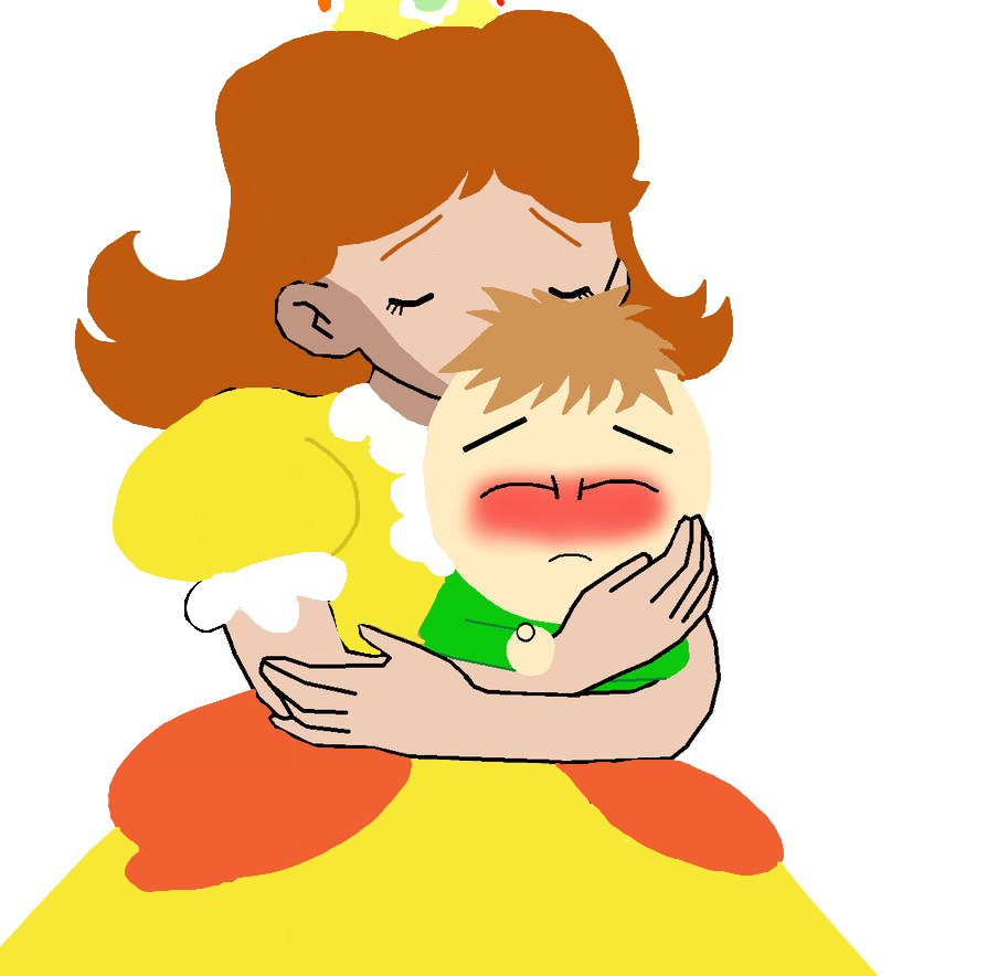 Princess Daisy kissing Sean Coover by AdamFrankenstein on DeviantArt