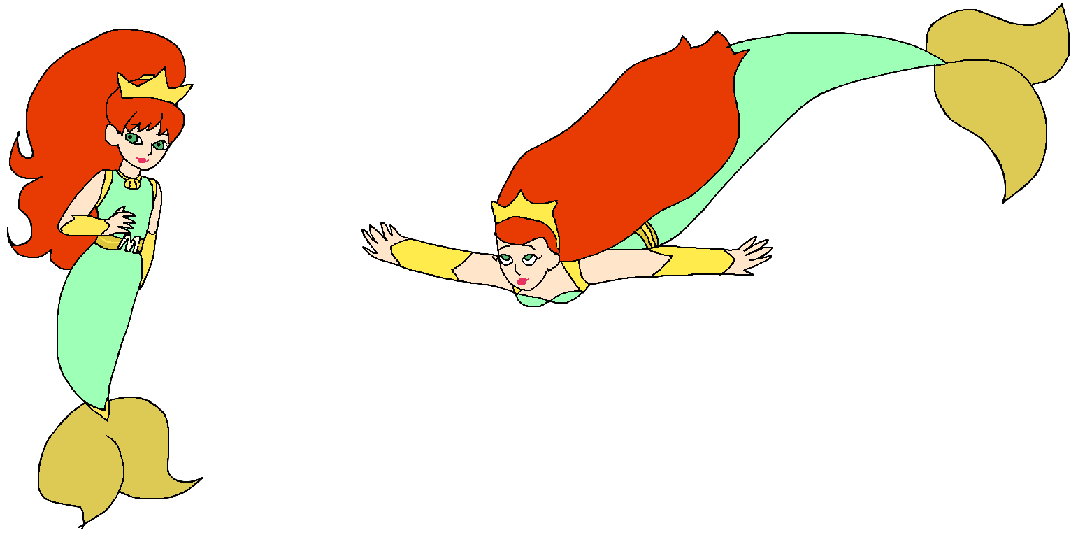 mermaid mera young and swimming by AdamFrankenstein on DeviantArt