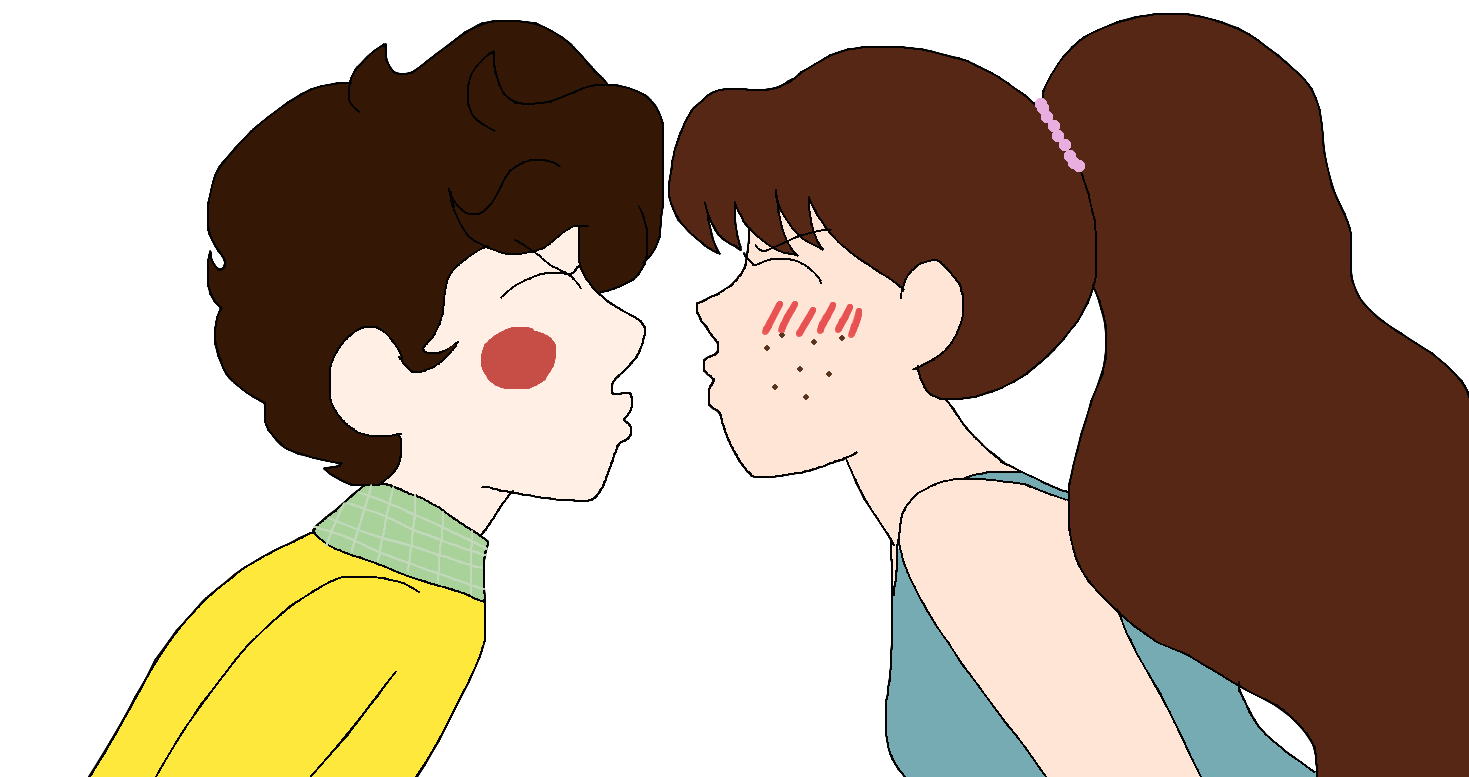 First[Awkward]Kiss by AdamFrankenstein on DeviantArt