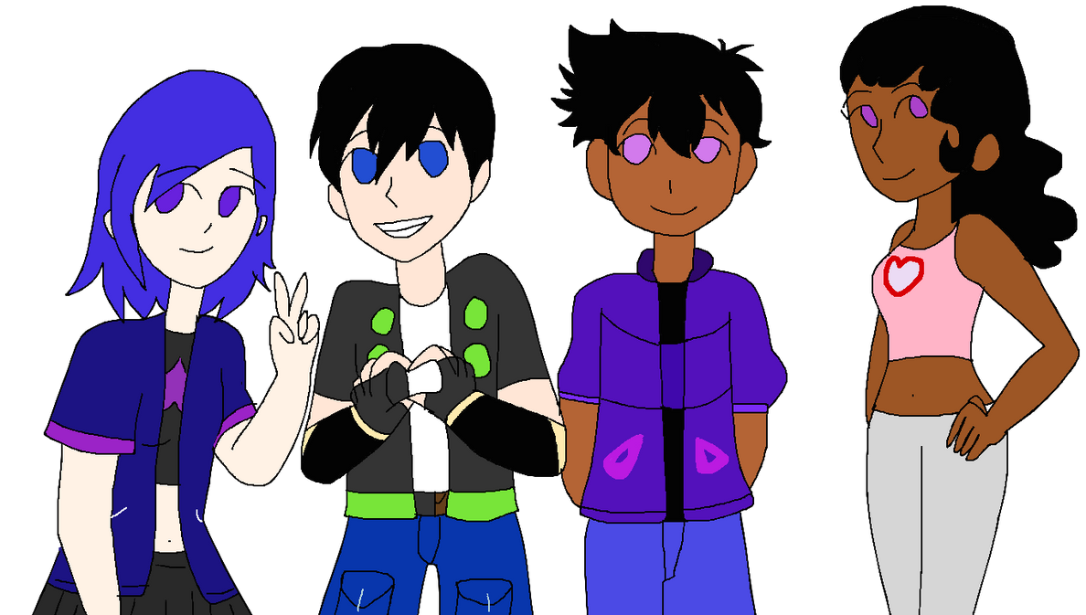 Madison, Terrence, Cody and Jazzra by AdamFrankenstein on DeviantArt