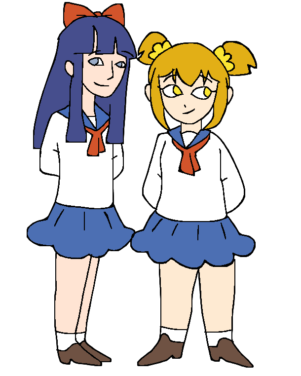 Popuko and Pipimi by AdamFrankenstein on DeviantArt