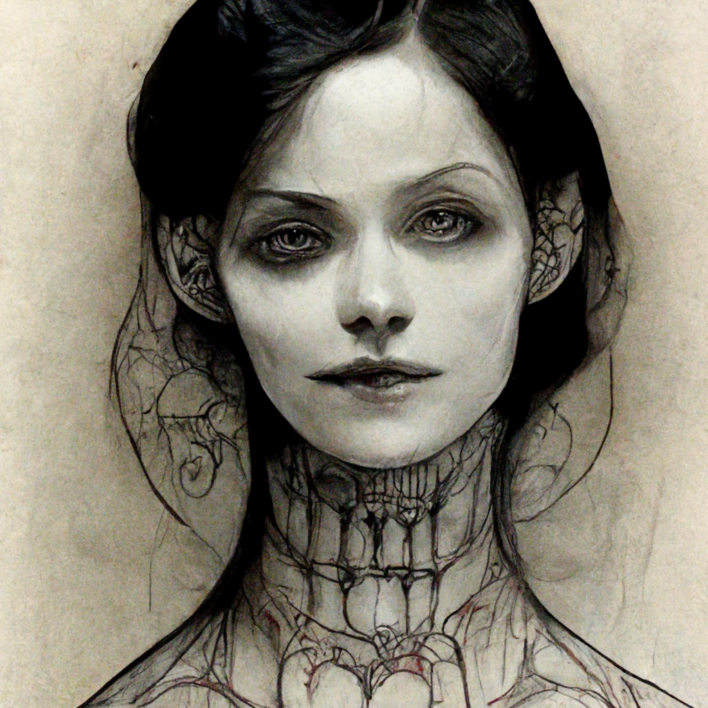 Gothic Woman Portrait by DocHollaDae on DeviantArt