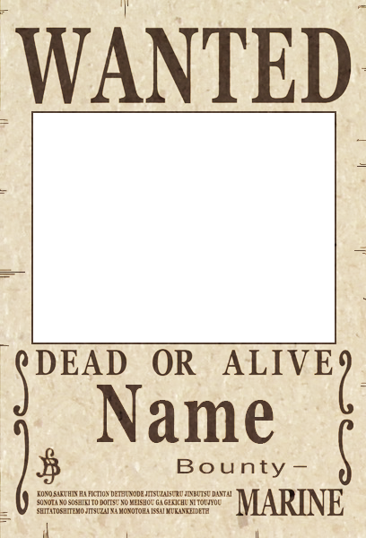 One Piece Wanted Poster Psd By Akuma no mi bu On DeviantArt