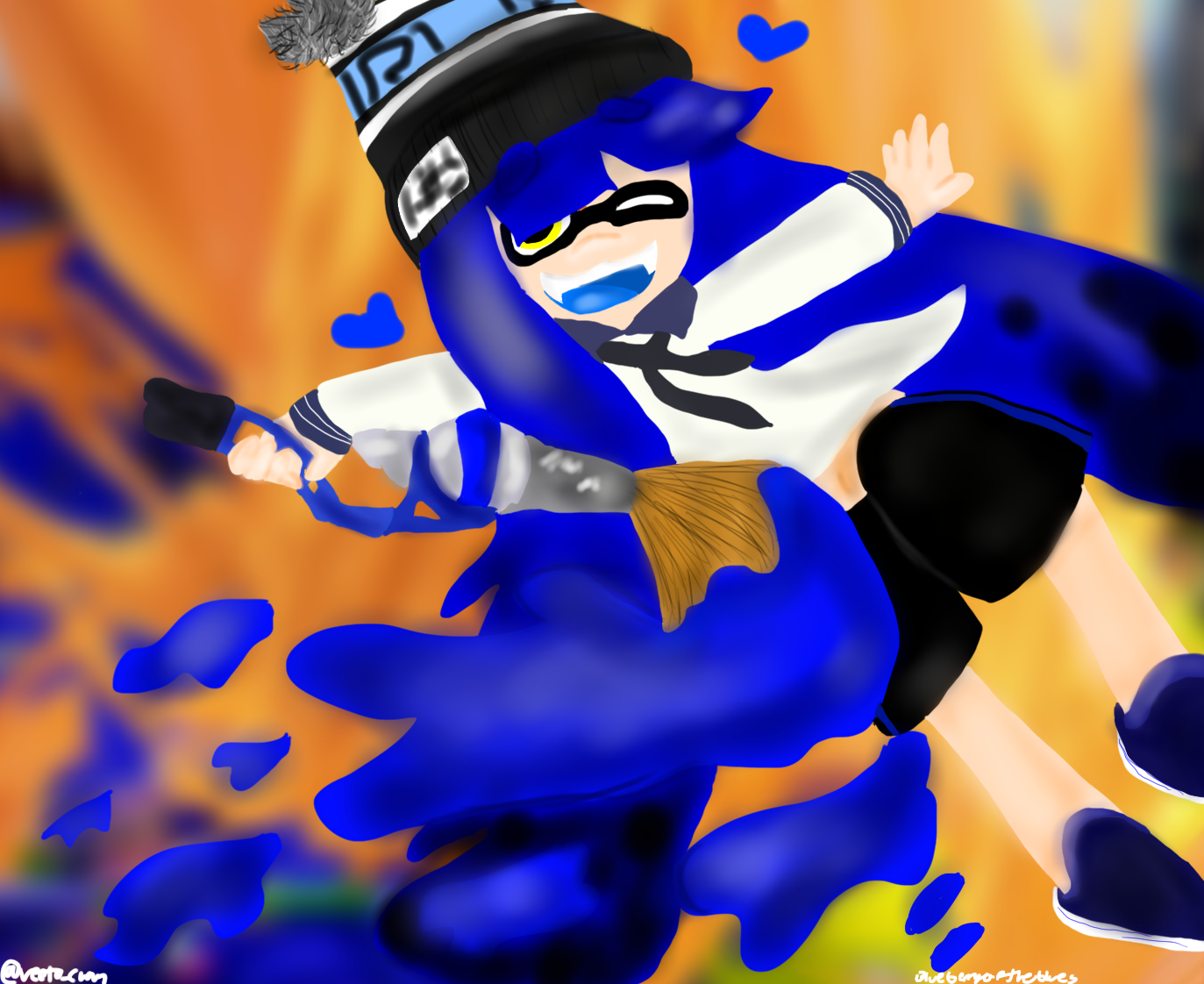 Splatoon Oc 7 by BlueberryoftheBlues on DeviantArt