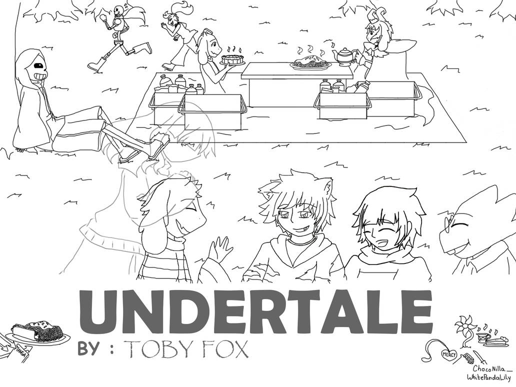 UNDERTALE characters w/ TheNeonFox (Youtuber) by WhitePandaLily on ...