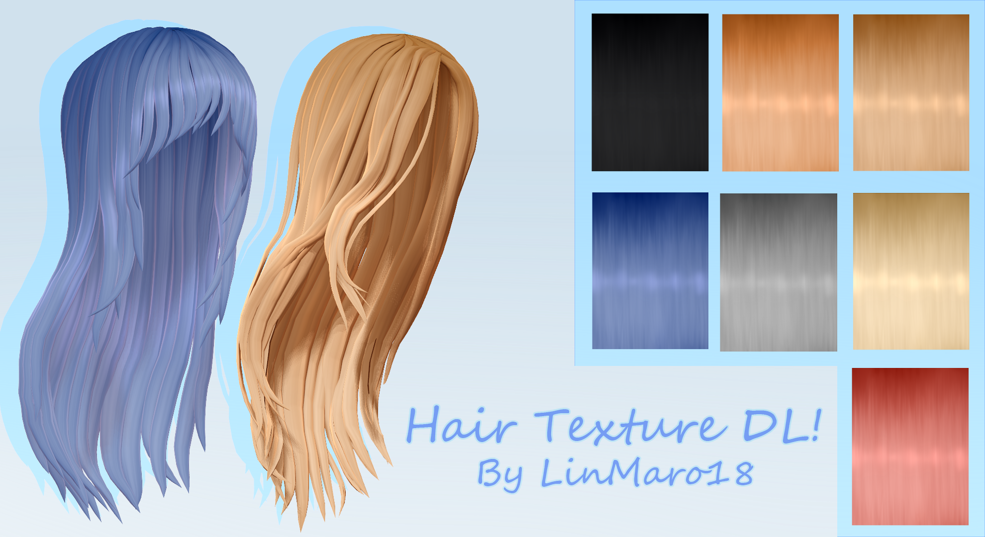 Mmd Dl Hair Texture Download By Linmaro18 On Deviantart