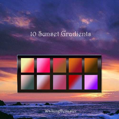 10 Sunset PS Gradients by WalkingDesaster on DeviantArt