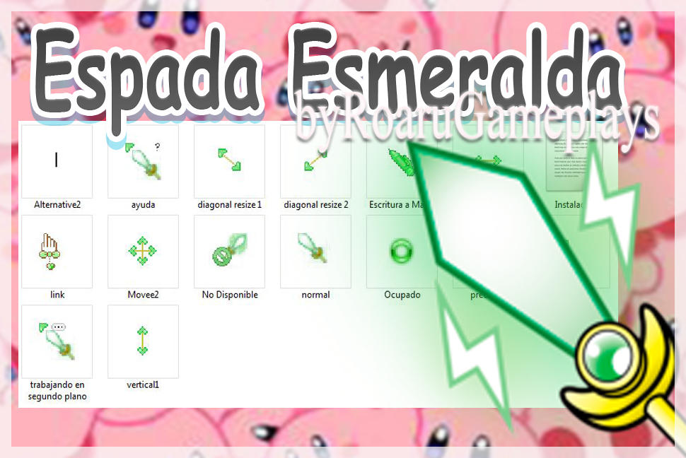 Espada Esmeralda Kirby by RG by PrettyLittlePlay on DeviantArt