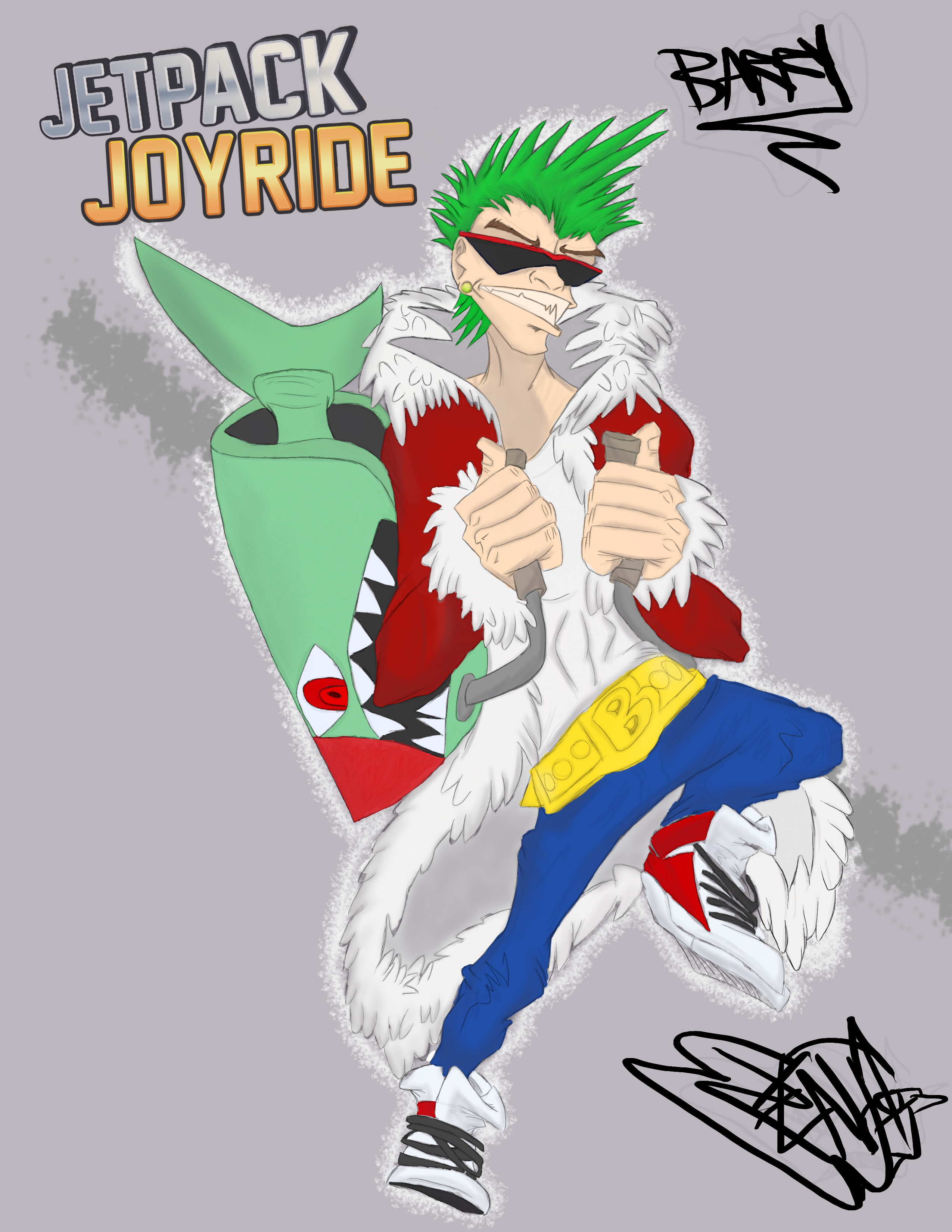 Jetpack Joyride Barry Drawing