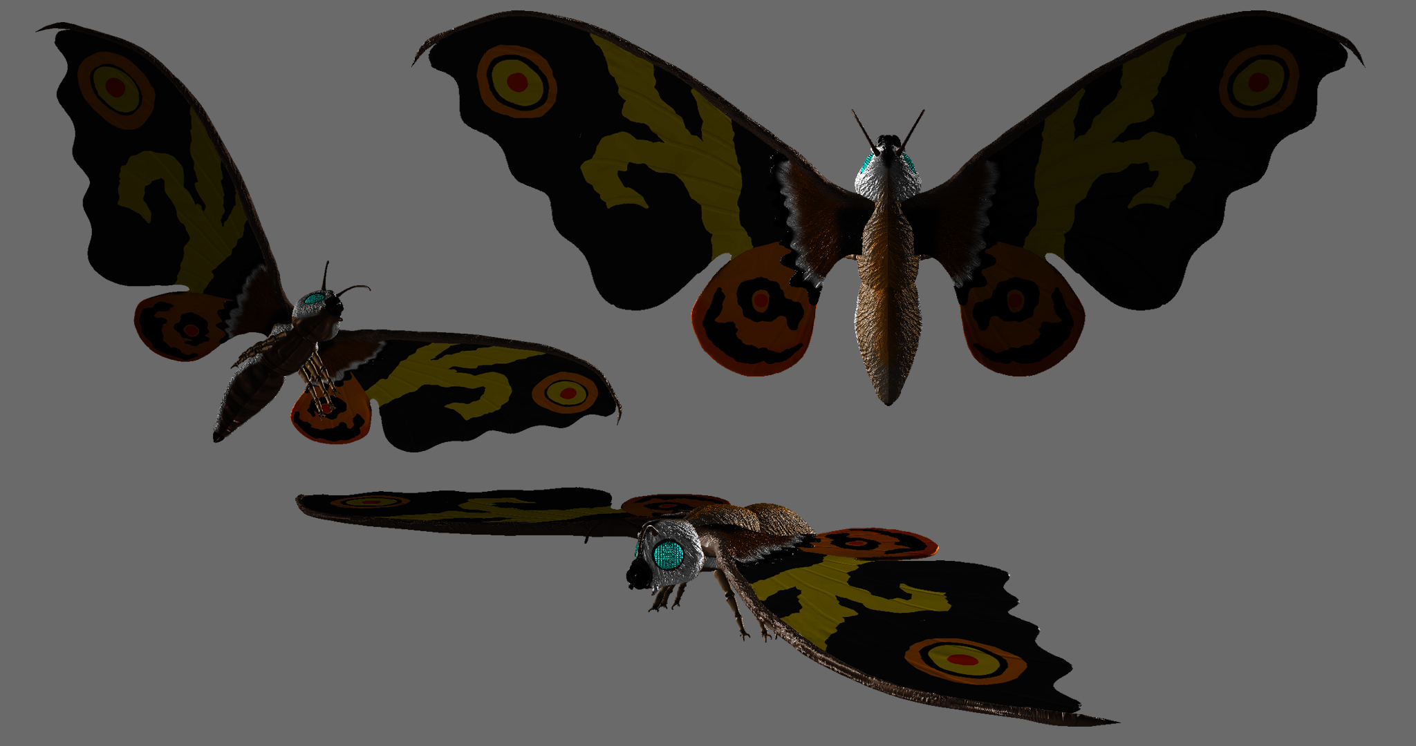 Mothra Tokyo SOS 3D Model BETA by MrGodzilla445 on DeviantArt