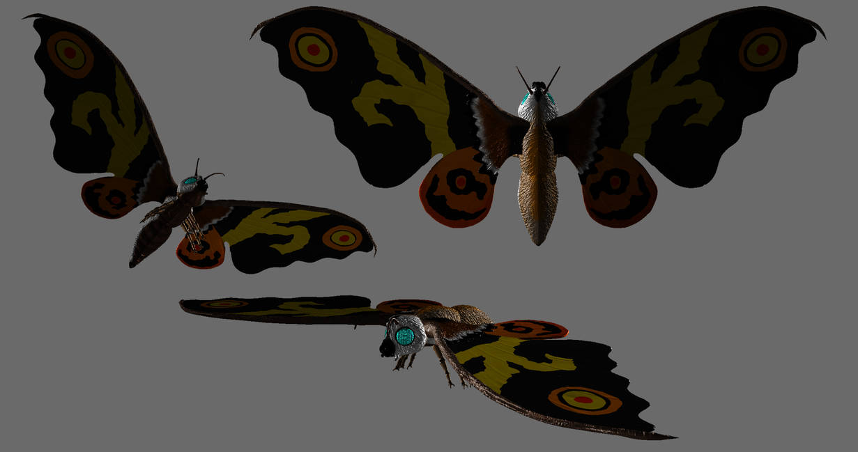 Mothra Tokyo SOS 3D Model BETA by MrGodzilla445 on DeviantArt