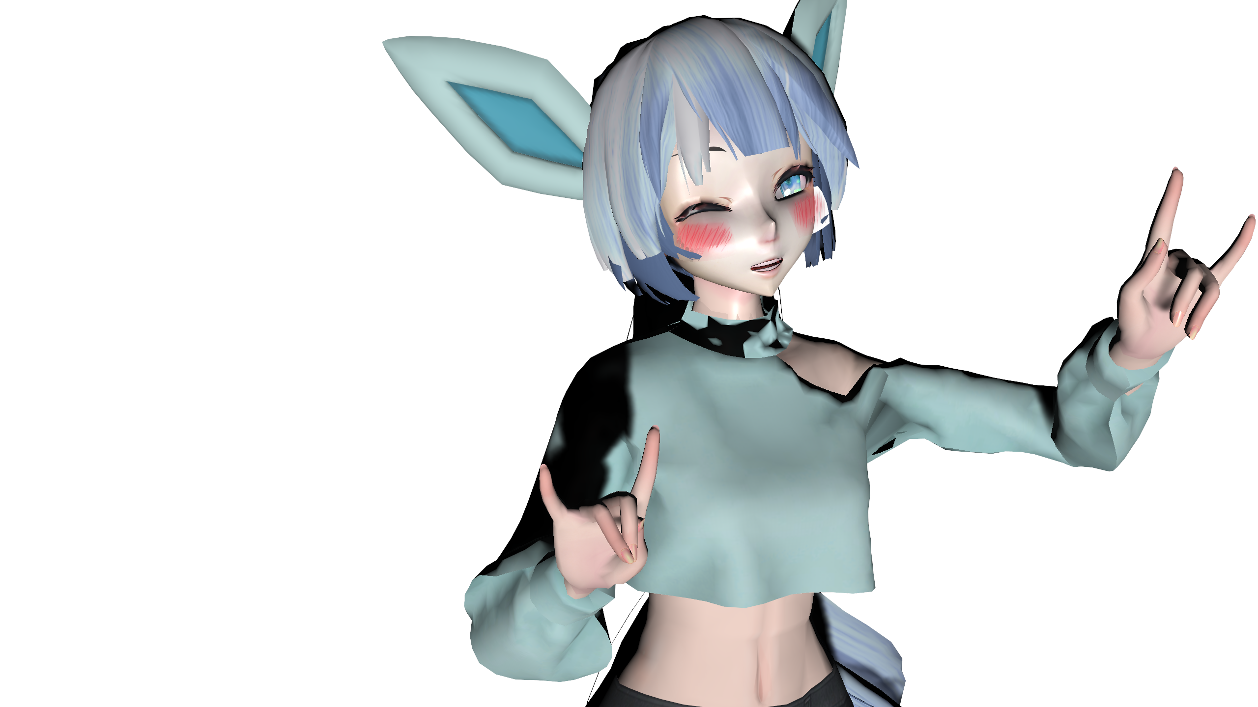 (MMD) Glaceon by M1ssAmerica on DeviantArt