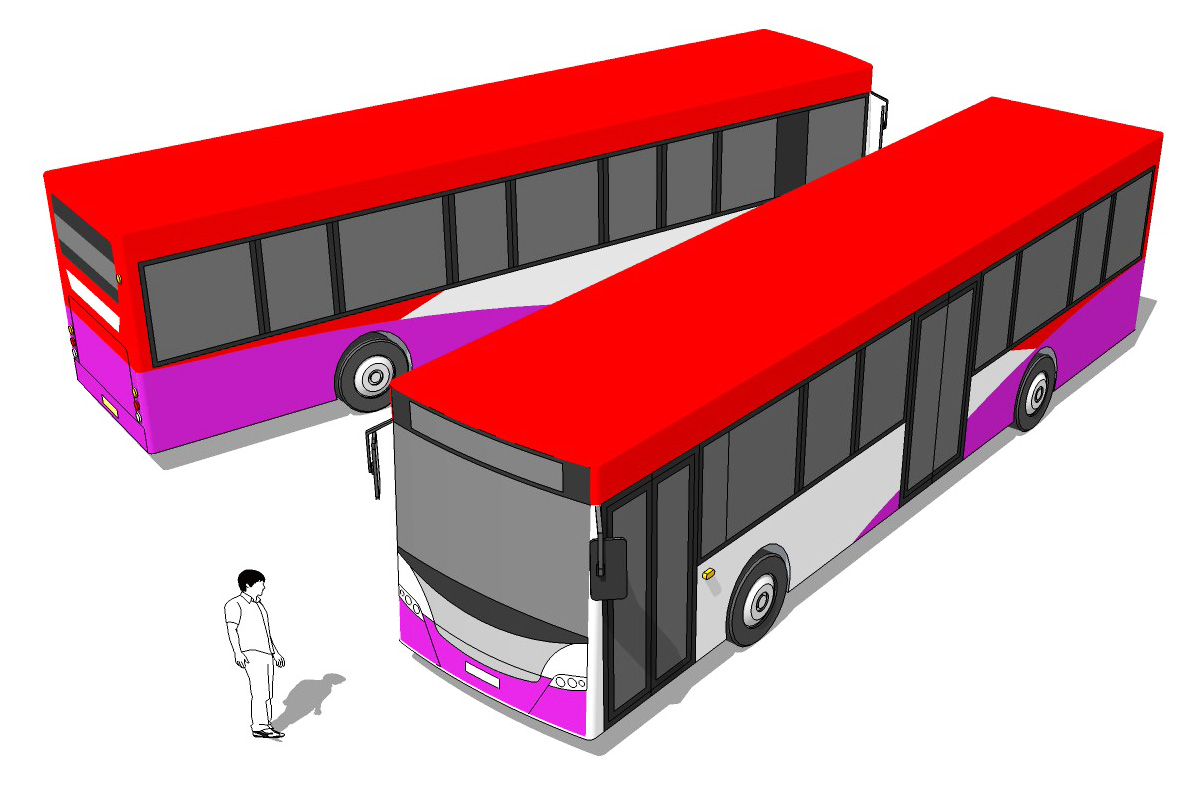 3D SBS Bus by parka on DeviantArt