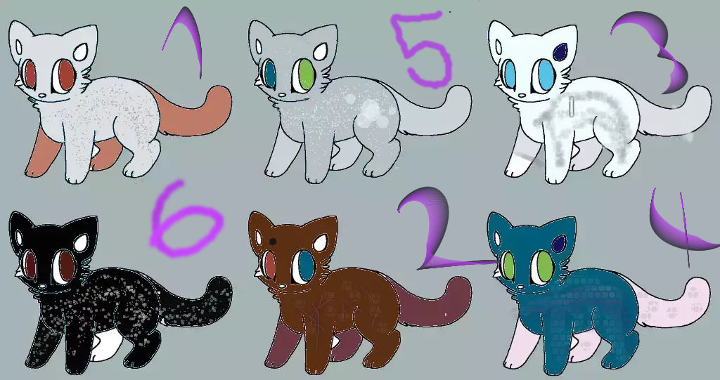 Adoptables Set 3 by AcaciaHazelFire on DeviantArt