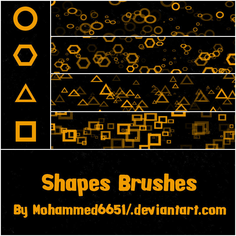 Shapes Brushes by mohammed6651 on DeviantArt