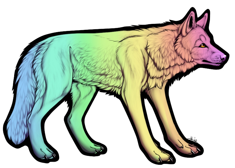 Wolf Lineart by Draconic-King on DeviantArt