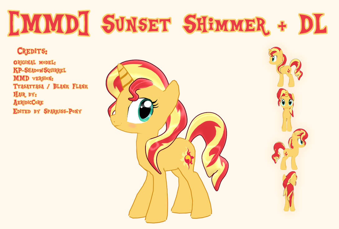 [MMD] Sunset Shimmer + DL by Sparkiss-Pony on DeviantArt