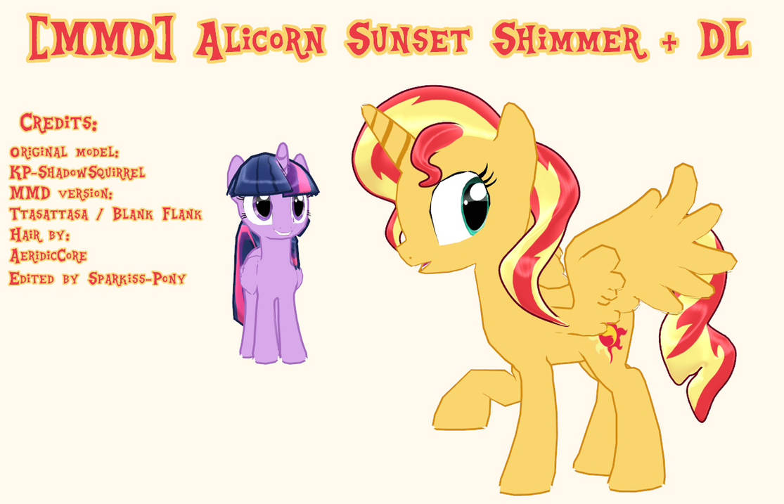[MMD] Alicorn Sunset Shimmer + DL by Sparkiss-Pony on DeviantArt