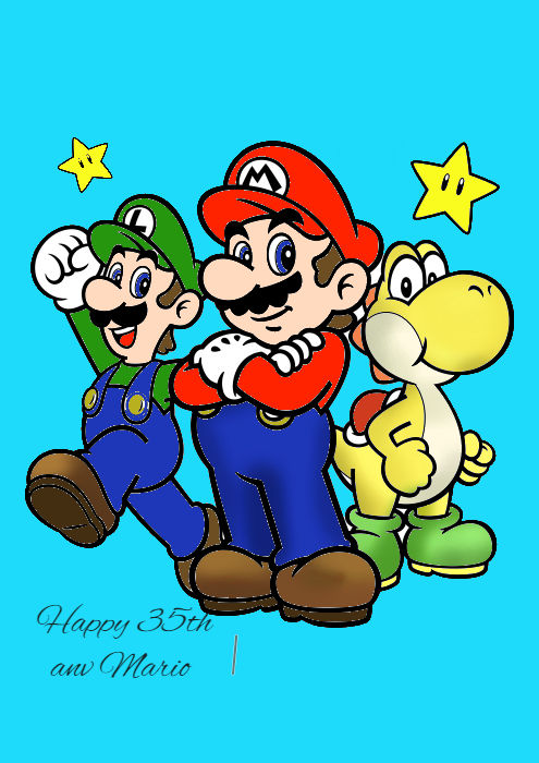 Happy anv Mario by Starbear39 on DeviantArt