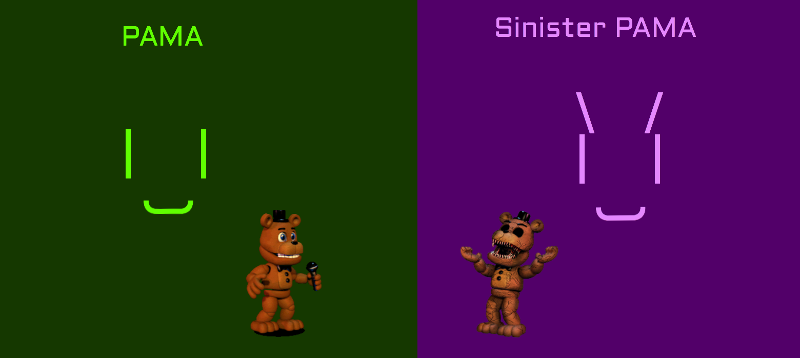 PAMA Vs. Sinister PAMA by WarmWheati on DeviantArt