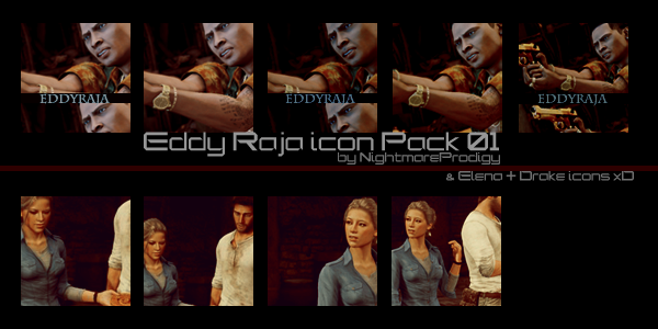 Eddy Raja icon pack 01 and Elena+Drake icons XD by NightmareProdigy on ...