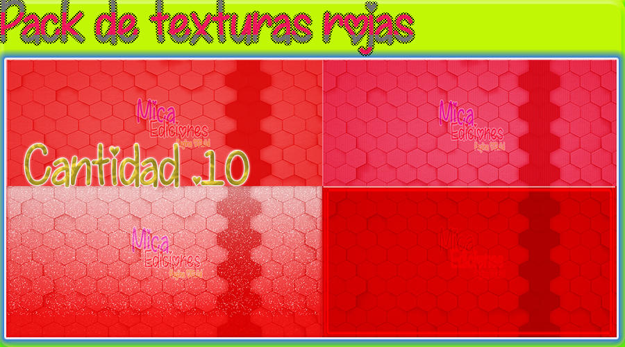 Pack de Texturas Rojas by MiicaEdicionesOfc on DeviantArt