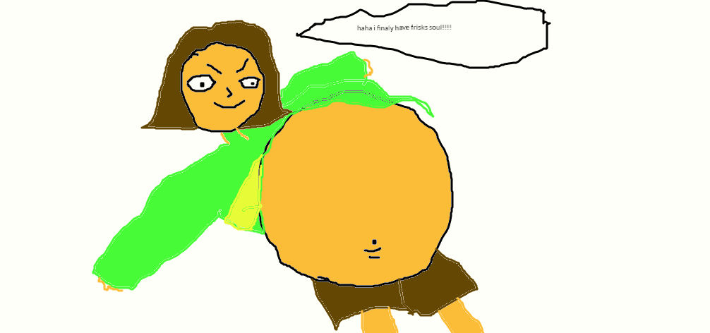 undertale chara eats frisk by ilovevore666 on DeviantArt
