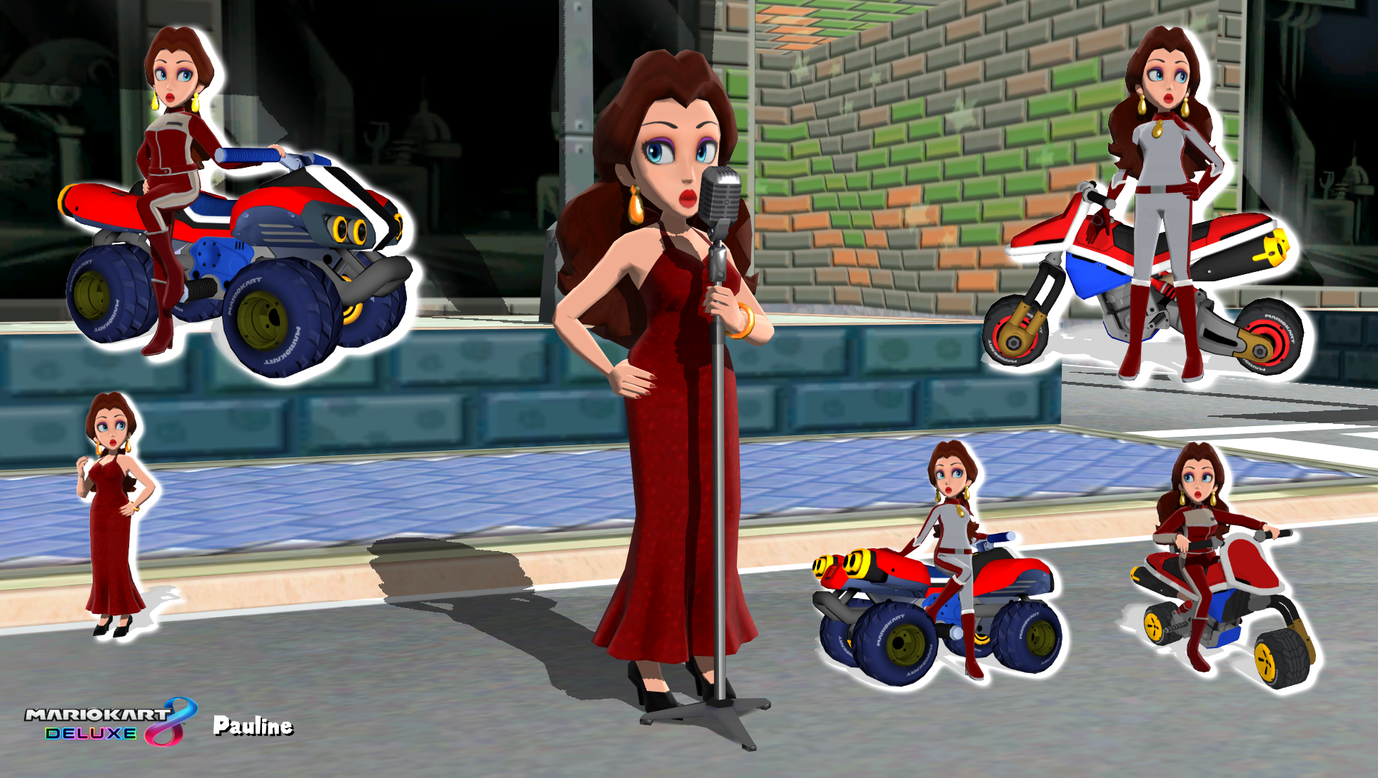 (MMD Model) Pauline (Mario Kart 8 Deluxe) DL by Itolobosb on DeviantArt