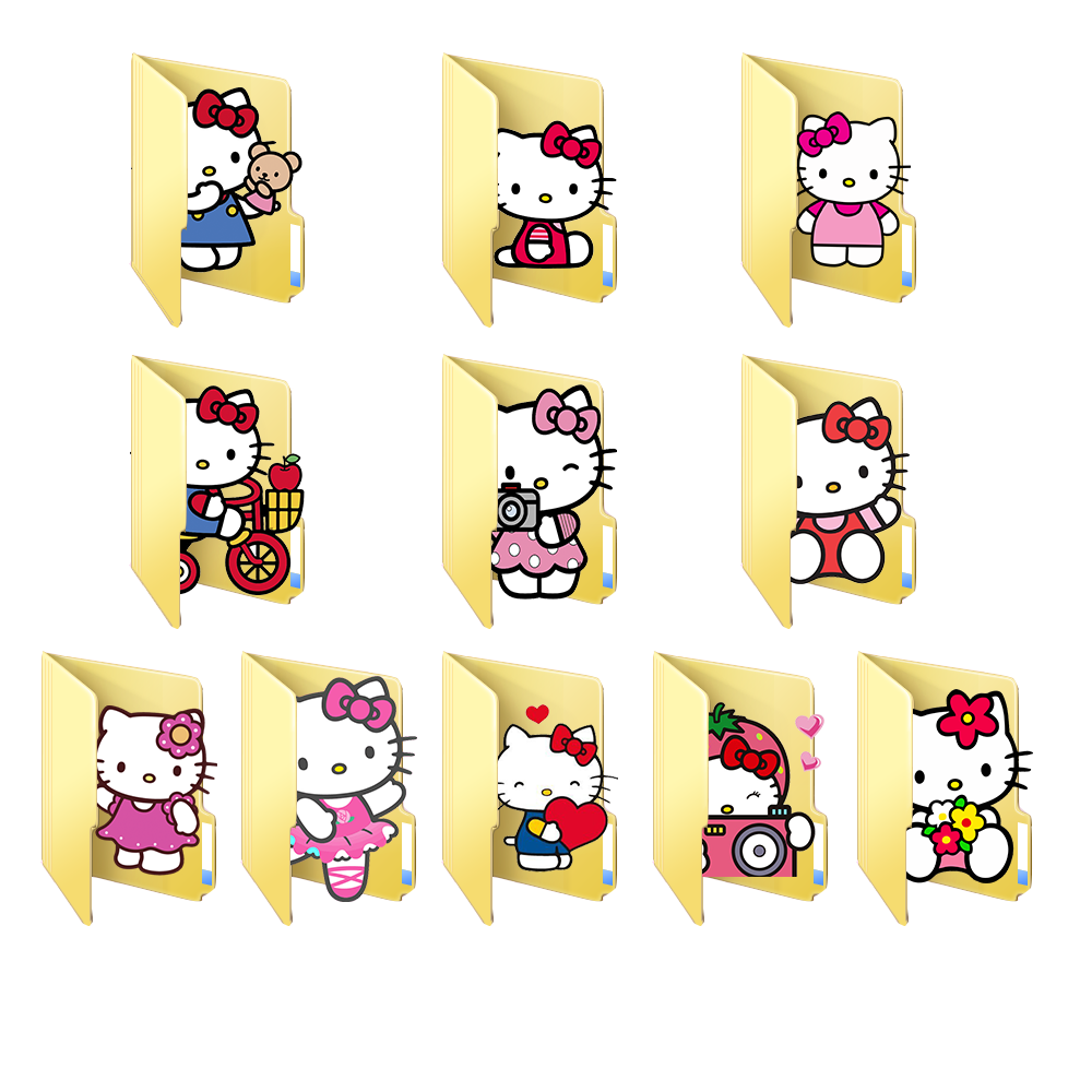 FREE Hello Kitty Folders by AlexzBlue on DeviantArt