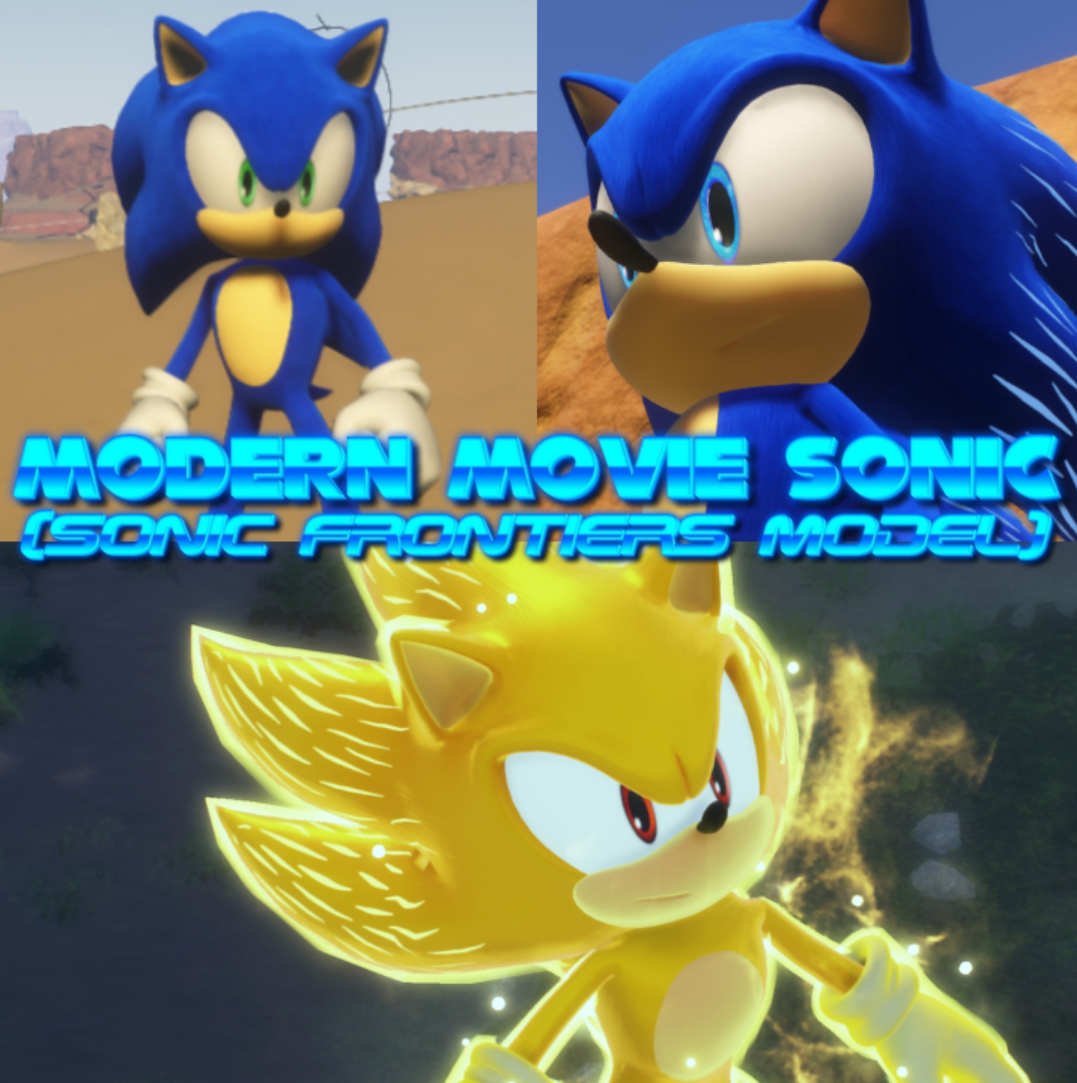 Modern Movie Sonic (Sonic Frontiers Model) DL by Sonic29086 on DeviantArt