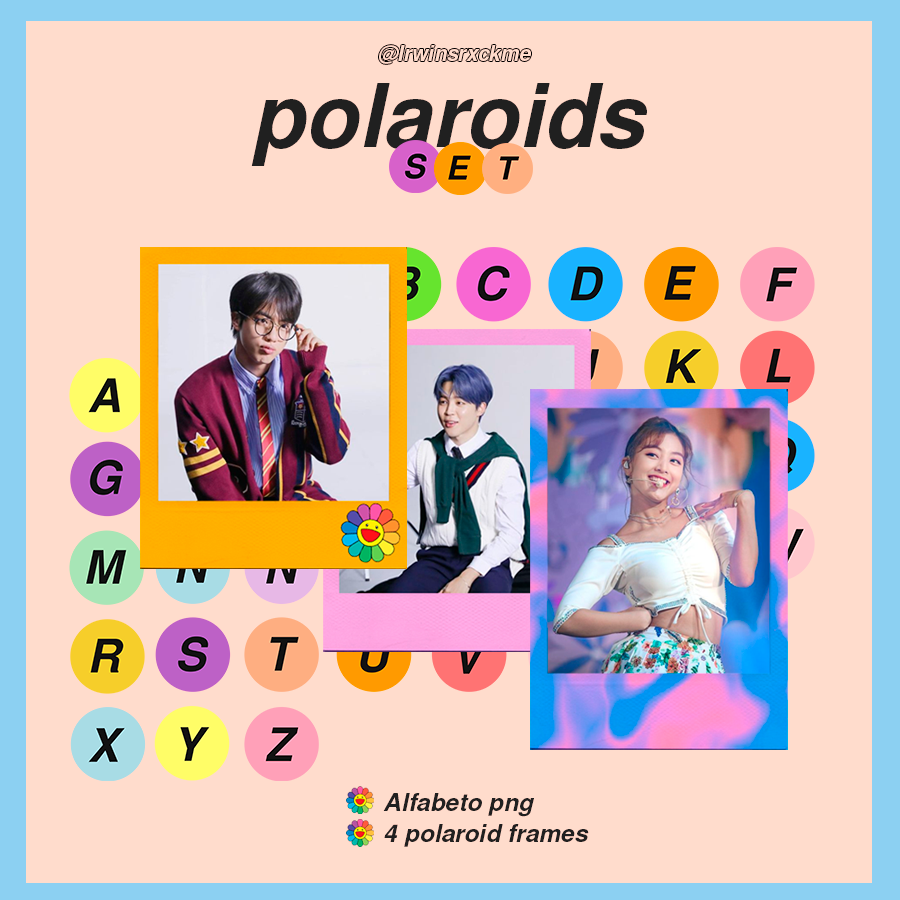 Text and Frames // Polaroid inspired by Irwinsrxckme on DeviantArt