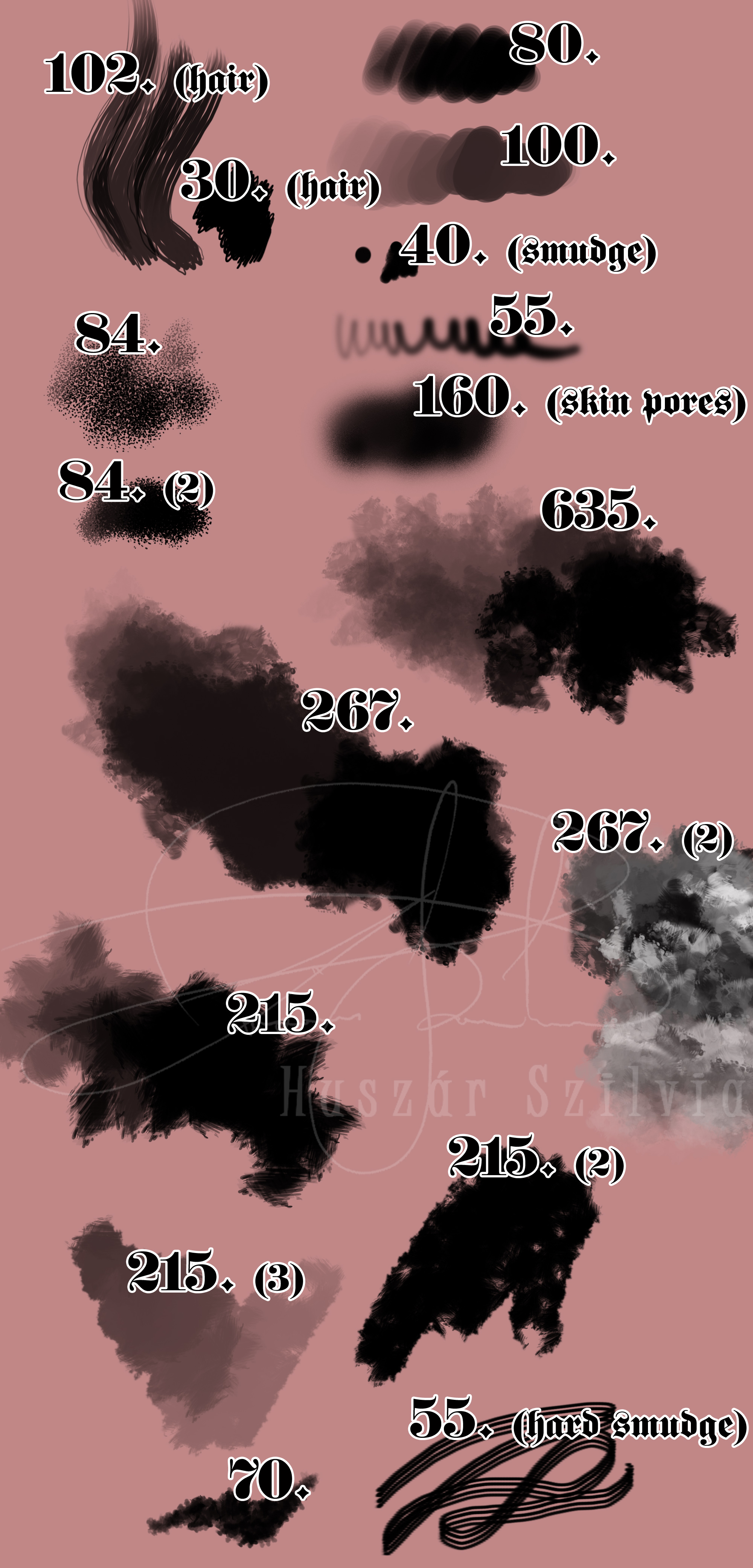 brush set custom brushes by Kraxi on DeviantArt