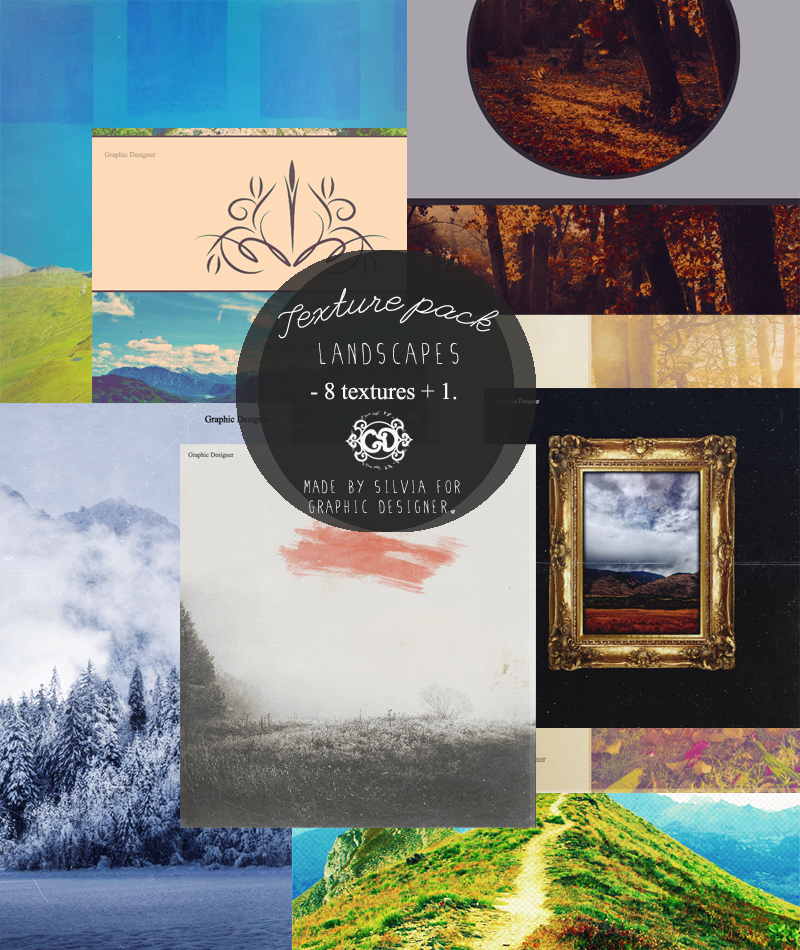 Landscape texture pack | Graphic Designer. by taxitoheaven on DeviantArt