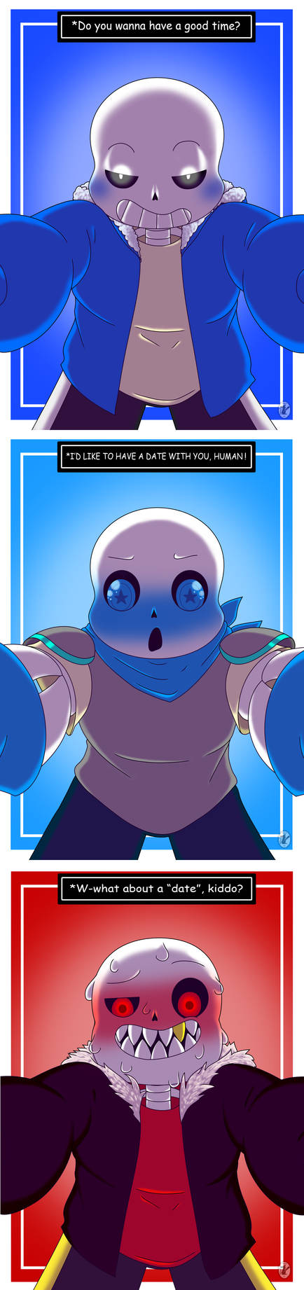 Undertale- date the Sans(es) by RainbowWerewolf666 on DeviantArt