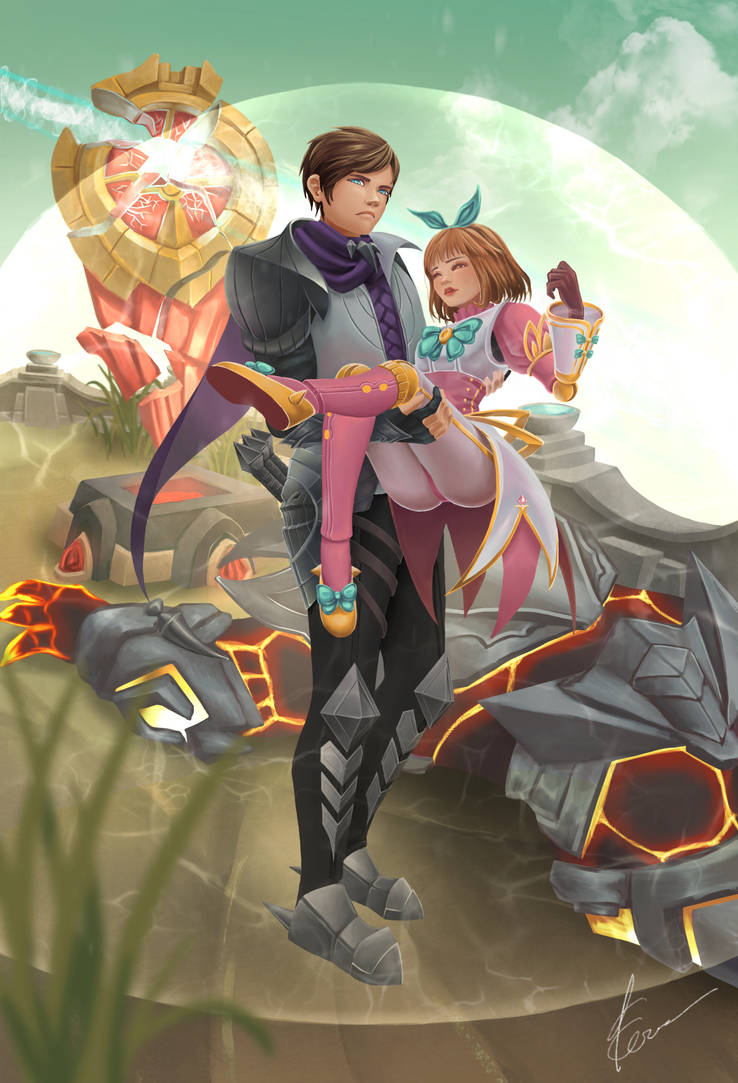 Fanart - Mobile Legends [Gusion and Angela] by ArnesArts on DeviantArt