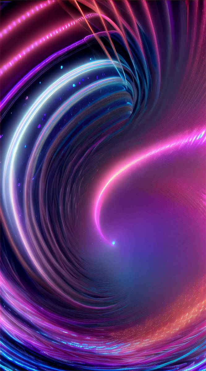 Spiral Vortex With Glowing Neon Rings by EntertainTime on DeviantArt