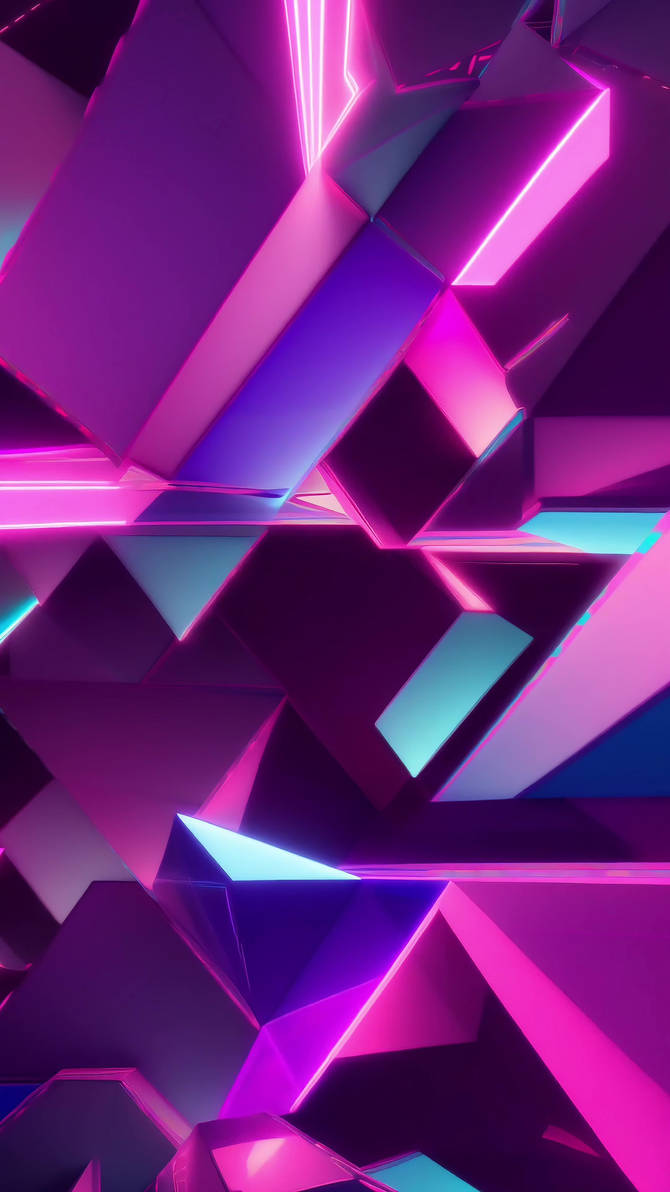Neon Accents Of Purple, Cyan, And Pink by EntertainTime on DeviantArt